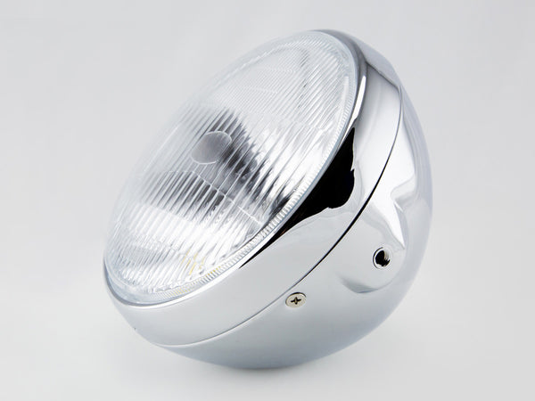 Headlight, 7" Chrome, Cafe Racer Style | MMCC USA